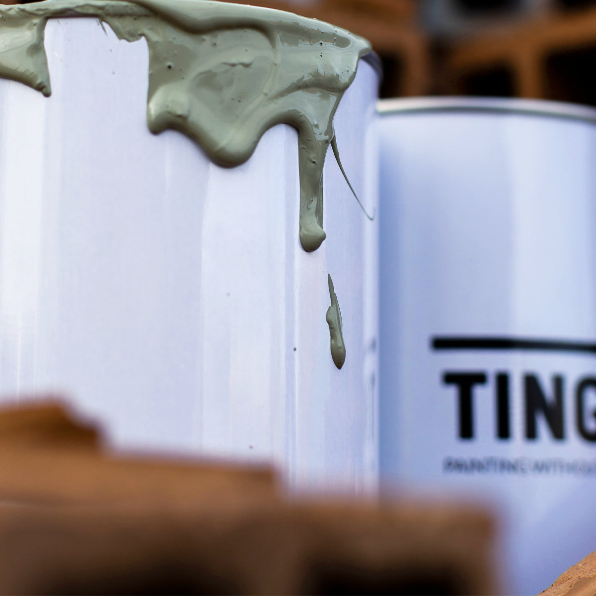 NY UPSIDE DOWN | vernice verde grigio per pareti interne – Tingpaint